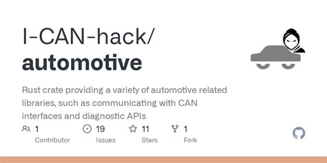 Github I Can Hackautomotive Rust Crate Providing A Variety Of Automotive Related Libraries