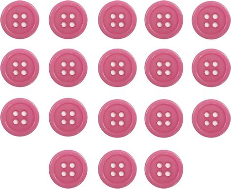四つ穴ボタン ピンク ツヤあり カラー ボタン シャツボタン 18個入り 12 5mm きらきらぷんぷん丸 B 853 きらきらぷんぷん丸