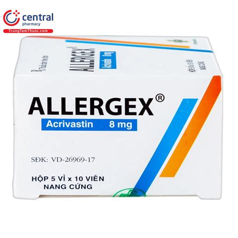 [chÍnh HÃng] Thuốc Allergex 8mg Thuốc Chống Dị ứng