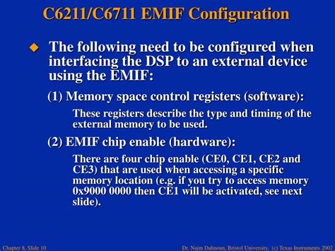 Ppt Chapter 8 External Memory Interface Emif Powerpoint