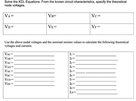 Solved Pre Lab La DC Nodal Analysis To Be Completed BEFORE Chegg