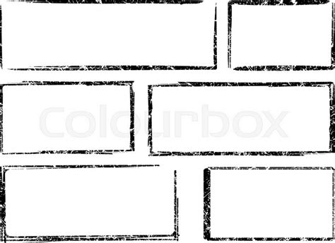 Set Of Six Square And Rectangular Stock Vector Colourbox