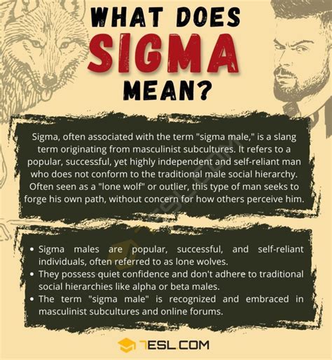 What Does The Term Sigma Male Mean • 7esl