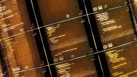 Abstract Cyberspace Texture With Moving Algorithm Motion Graphics
