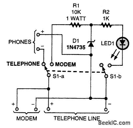 MODEM PROTECTION CIRCUIT Power Supply Circuit Circuit Diagram