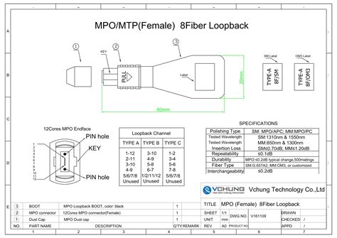 Qsfp Module Test Mpomtp Female Loopback Mpo Connector Qsfp Module Test Mpomtp Female Loopback Mpo Connector
