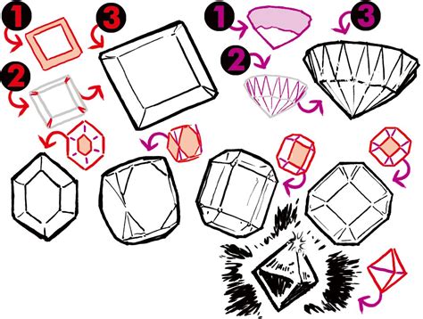 Art Rocket CRYSTAL Gem Drawing Drawings Art Drawings Simple