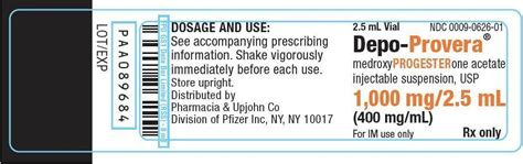 Depo Provera Fda Prescribing Information Side Effects And Uses