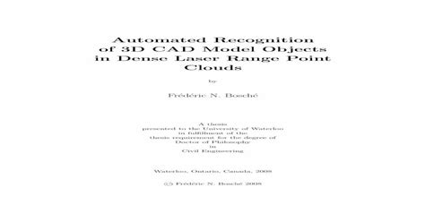 Pdf Phd Thesis Automated Recognition Of 3d Cad Model Objects In Dokumentips