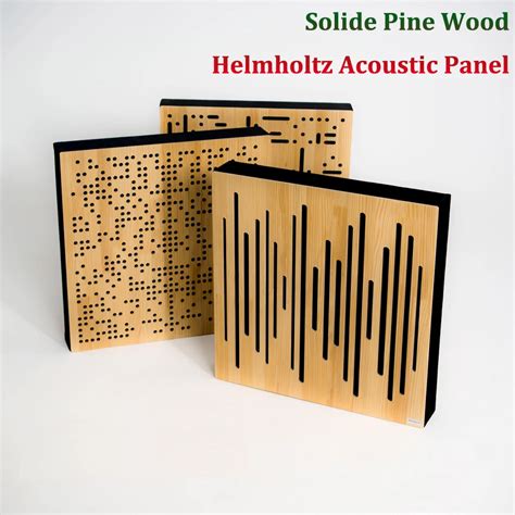 Solid Pine Wood Helmholtz Acoustic Panel Tuning Board Specialized
