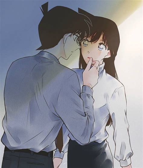 Shinichi Kissing Ran In A Picture