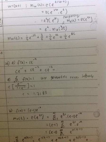 Solve F X Ce X Find E X And Probability Generating Function Physics Forums