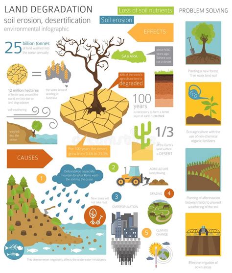 Problemas Medioambientales Globales Infografía De Degradación Del