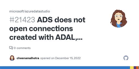 Ads Does Not Open Connections Created With Adal When Using Msal With 0