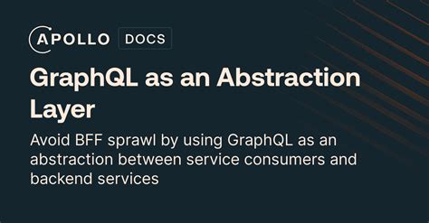 Graphql As An Abstraction Layer Apollo Graphql Docs
