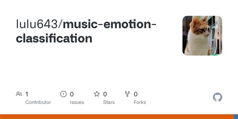 Github Lulu643music Emotion Classification
