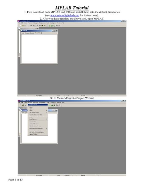 Tutorial Mplab Pdf Technology And Engineering
