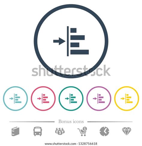 Increase Left Indentation Content Flat Color Stock Vector Royalty Free 1328756618 Shutterstock