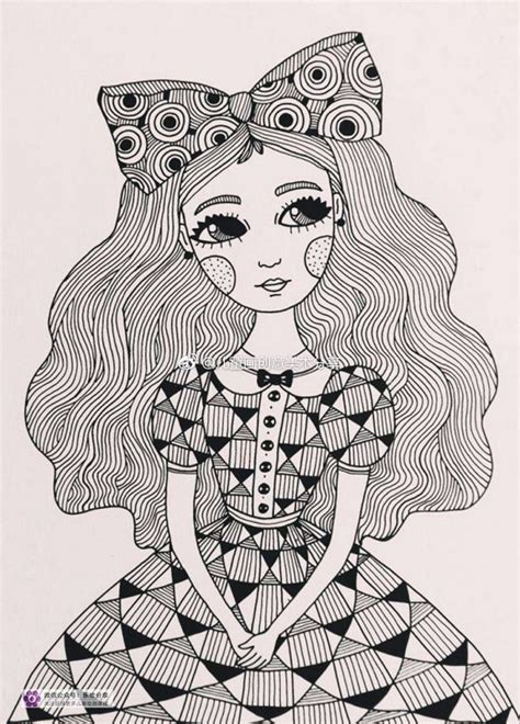 线描画 黑白线稿 儿童画 素材儿童画 高清图片，堆糖，美图壁纸兴趣社区