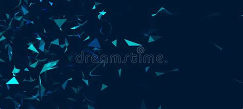 Abstract Background With Connecting Dots And Lines Network Connection Structure Stock