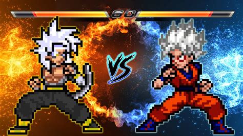 Goten Ssj5 Vs Goku Ssw V2 Youtube