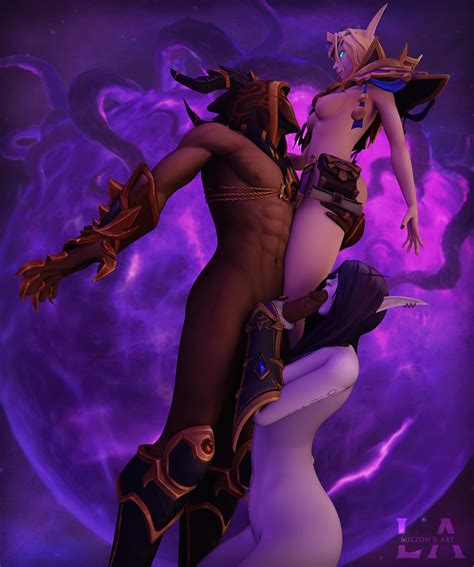 Rule 34 1boy 2girls 3d Blizzard Entertainment Blonde Hair Blowjob