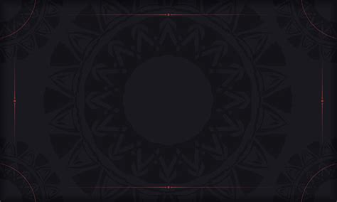 그리스 어 빨간 장식품과 텍스트와 로고에 대 한 장소 와 검은 배너 추상 패턴이 있는 엽서 디자인 0명에 대한 스톡 벡터 아트