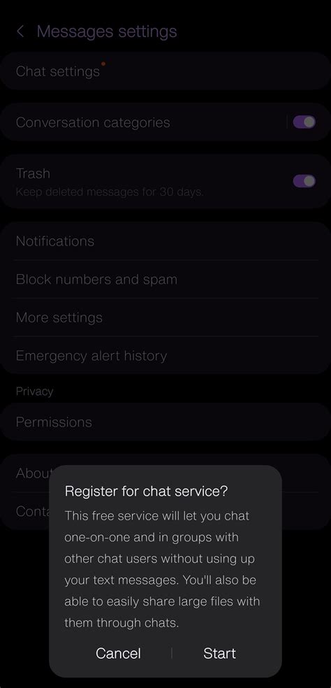 Solved Rcs Suddenly Not Working After Switching Messages Samsung Community 2805374