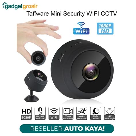 Jual Mini CCTV Taffware A9 IP WiFi Camera HD 1080P Spy Cam Magnetic Kamera Pengintai Kecil 360