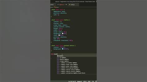 How To Make Registration Form Using Html Css And Javascript Youtube