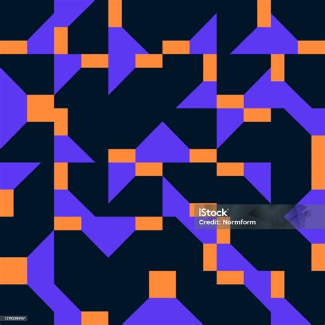 Desain Pola Geometris Sederhana Dengan Bentuk Geometri Dasar Ilustrasi Stok Unduh Gambar