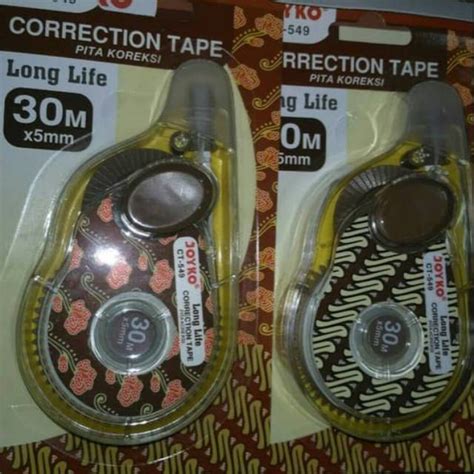 Tipex Kertas Label Tarik 30 Meter Joyko Shopee Indonesia