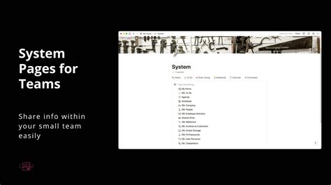Notion Template OS For Small Business Freelance Startup Etsy