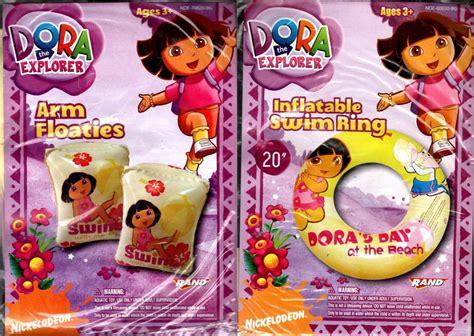 Nickelodeon Dora The Explorer Arm Floats Swim Ring 175` In 3 Set