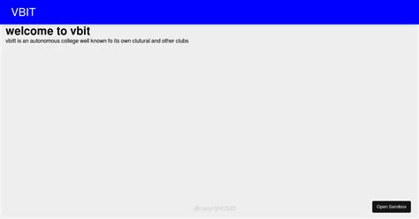 React Codesandbox