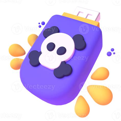 Bad Usb In 3d Render For Graphic Asset Web Presentation Or Other 12488240 Png