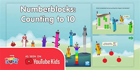 numberblocks counting to 10 powerpoint twinkl