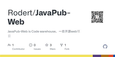 Github Rodertjavapub Web Javapub Web Is Code Warehouse。一些开源web项目
