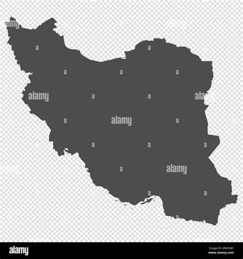 High Detailed Isolated Map Iran Stock Vector Image And Art Alamy