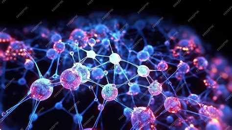 Premium Ai Image Holographic Projection Of A Complex Molecule Scientific Research Digital Render