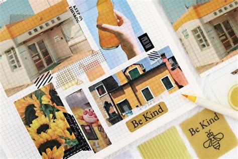 갓샵 빈티지 대형 다꾸 스티커 팩 세트 70매 옐로우 위시버킷