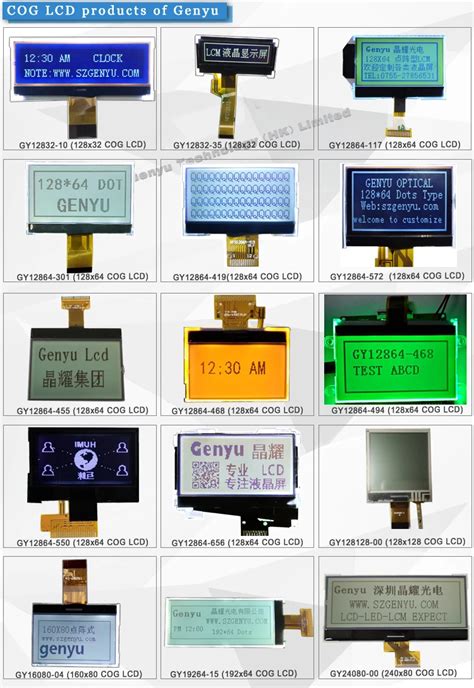 custom small size lcd display fpc 128x64 dot matrix graphical screen 1