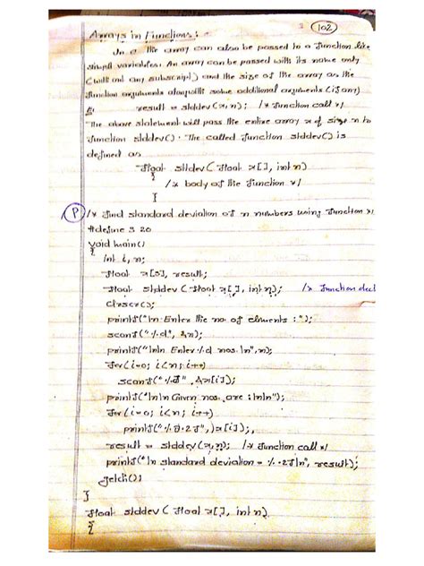 C Function N 1d Array Pages 102 103 N 2d Array Pages 77 Ab 77 Ad Pdf