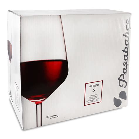 Келихи для вина Pasabahce Allegra 350 мл 6шт онлайн супермаркет «Сільпо