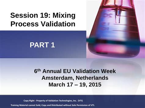 Pdf Session 19 Mixing Process Validation Part 1 · Pdf Fileprocess