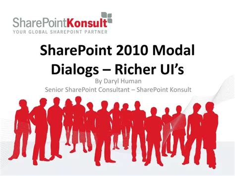 Ppt Sharepoint 2010 Modal Dialogs Richer Uis Powerpoint