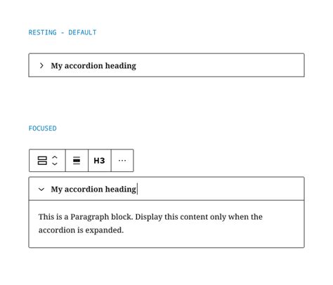 New Block Accordion Block · Issue 21584 · Wordpressgutenberg · Github
