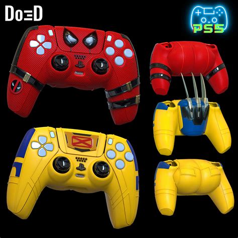 Wolverine And Deadpool Ps5 Controller Case Cover Bundle 3d Printable