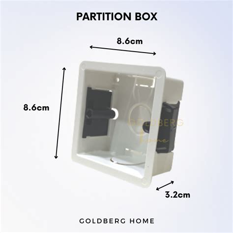 1 Gang 2 Gang Partition Box Standard Size Goldberg Home