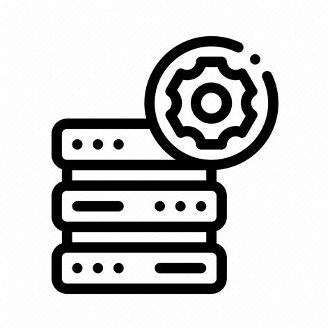 Server Networking Configuration Settings Gear Storage Hosting Icon Download On Iconfinder